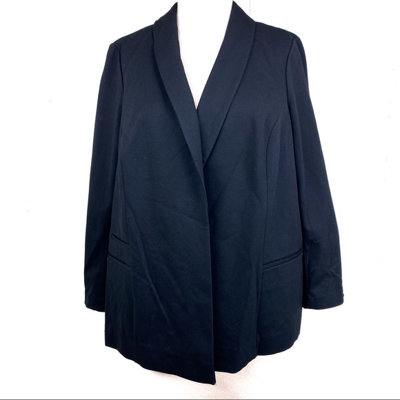 Alfani | Jackets & Coats | Nwt Alfani Black Open Front Jacket 24w 950 ...